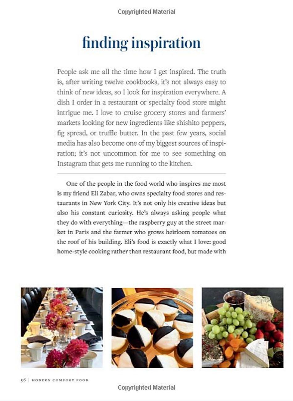 Layout Design of "Modern Comfort Food" Book (cookbook)