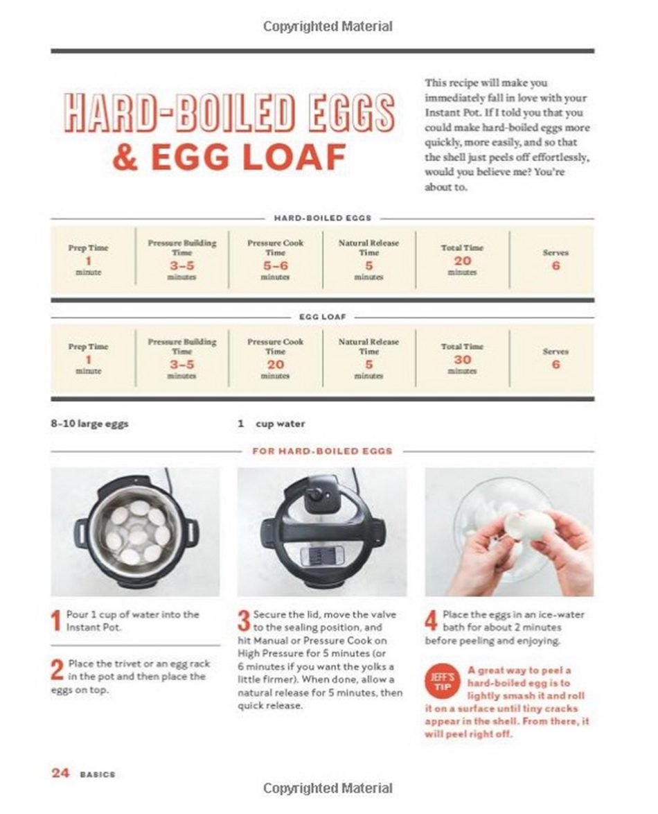 Cookbook Book Layout Design of "The Step-by-Step Instant Pot"