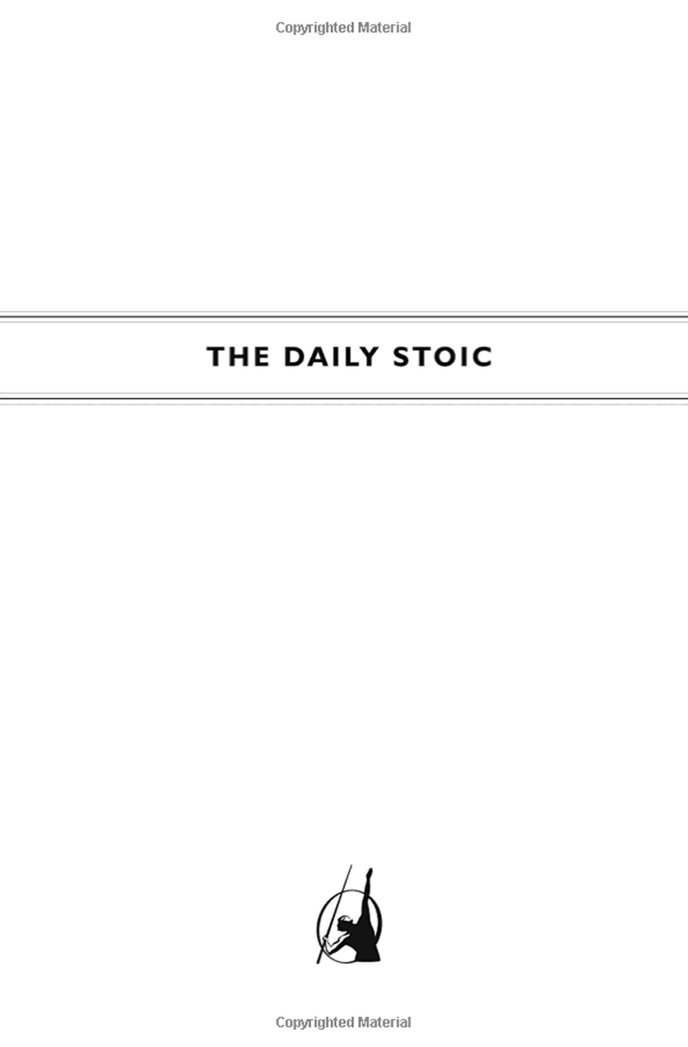 Layout Design of "The Daily Stoic" Book