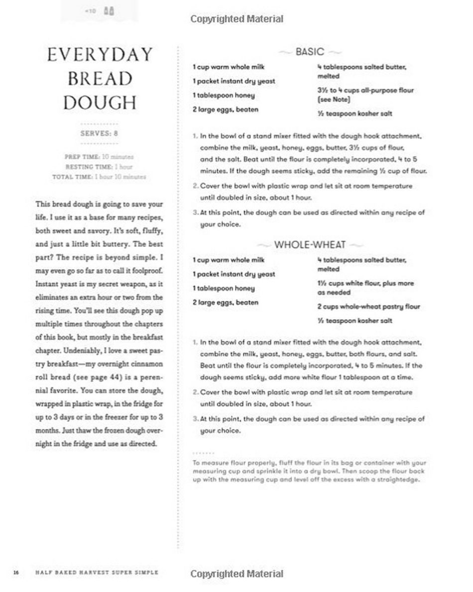 Layout Design of “Half Baked Harvest Super Simple" Cookbook (paperback)